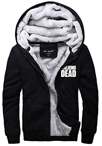 Angel Wings Hoodie Daryl Dixon Jacket Zip Up Gray wings Sweatshirt For Men XXL