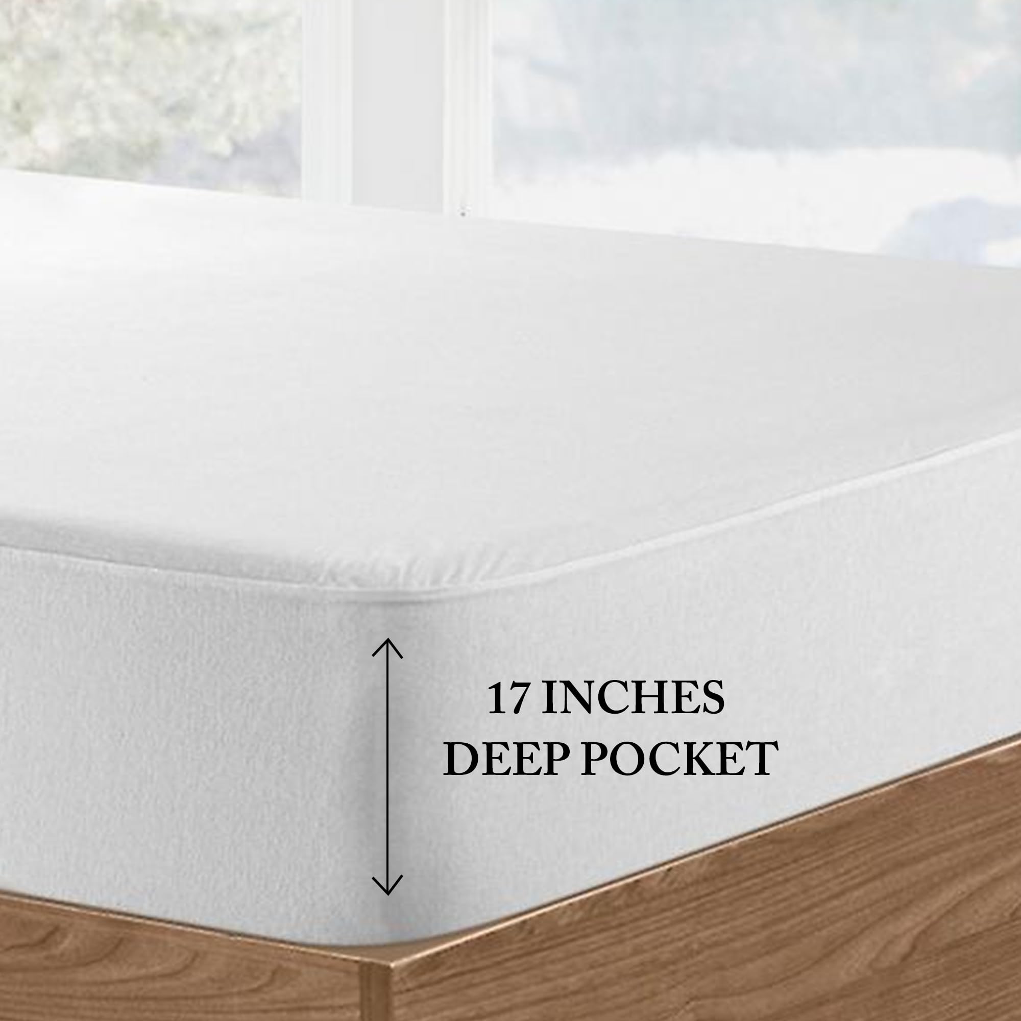BLUECLANS Twin Size Sheet Set White 1000 Thread Count Egyptian Cotton Sheets 4 Pc Bed Sheet Set 17” Deep Pocket Cooling Sheets Luxury Bedding Sateen Weave Flat, Fitted Sheet, 2 Pillow Cases