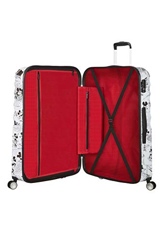 American Tourister Spinner L (77 cm-96 L), White (Minnie Comics White)