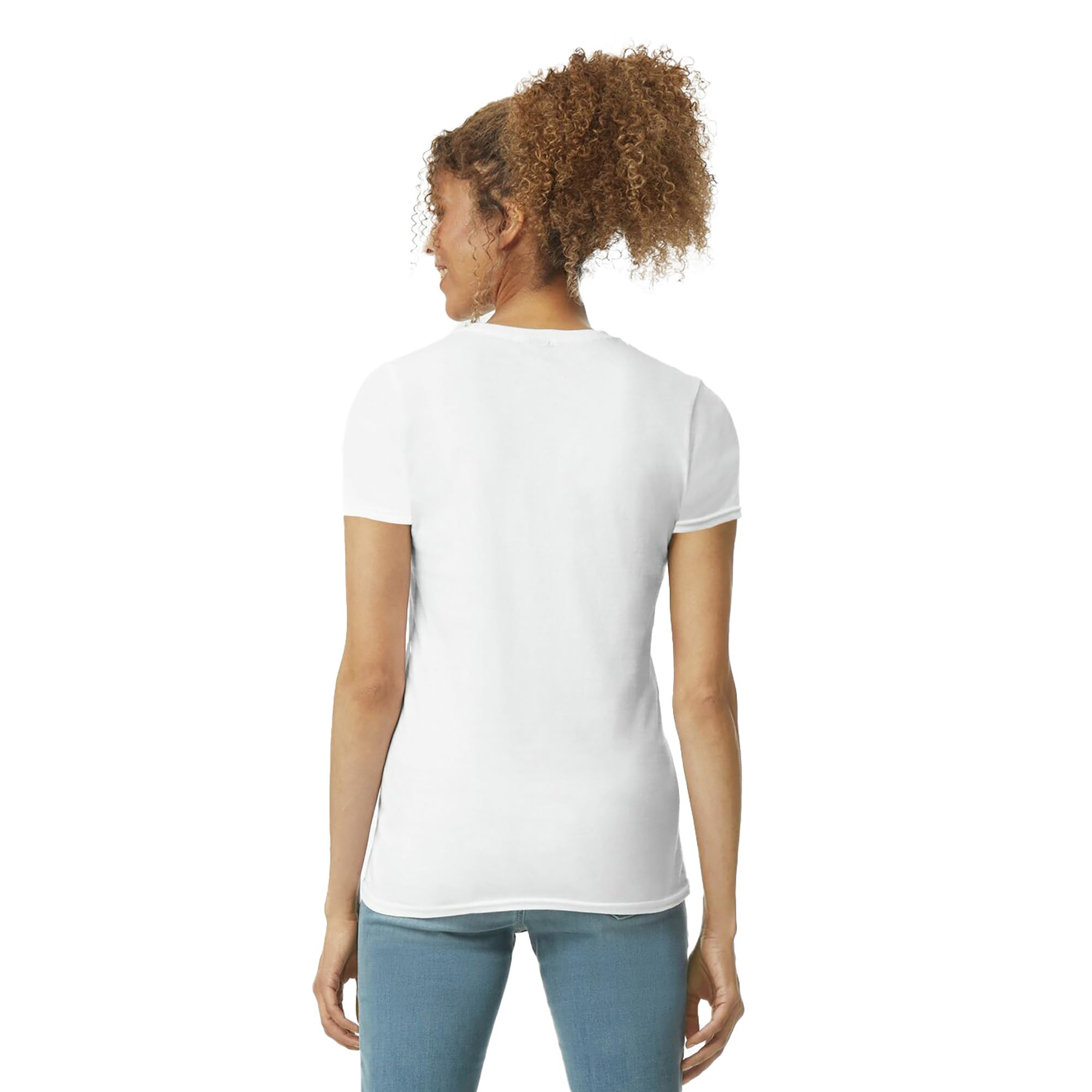 Gildan Women's Softstyle Cotton T-Shirt, Style G64000L, Multipack, White (2-Pack), Small