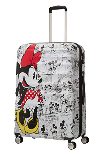American Tourister Spinner L (77 cm-96 L), White (Minnie Comics White)