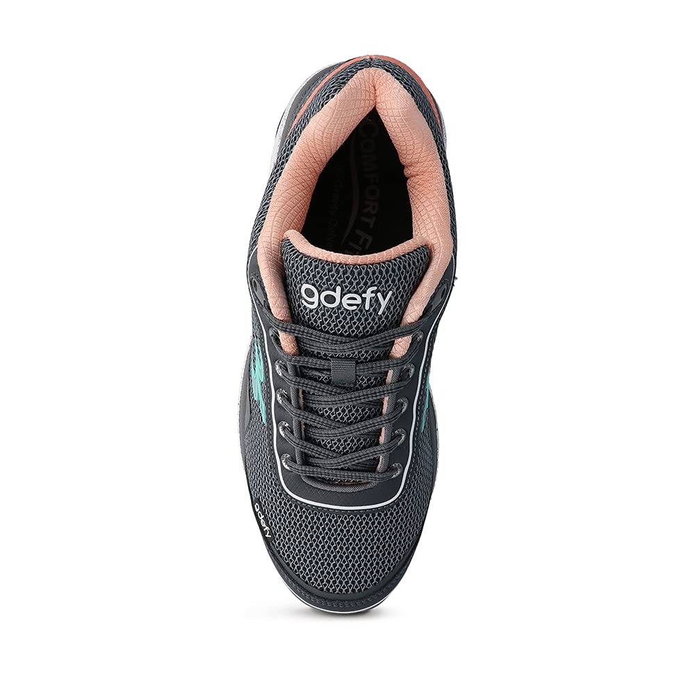 G-DEFY Mighty Walk Women’s Orthopedic Walking Shoe | VersoShock Technology for Pain Associated with Running | Prolonged Standing | Arch Support | Diabetic shoes | Wide Shoes | Free Custom Orthotic
