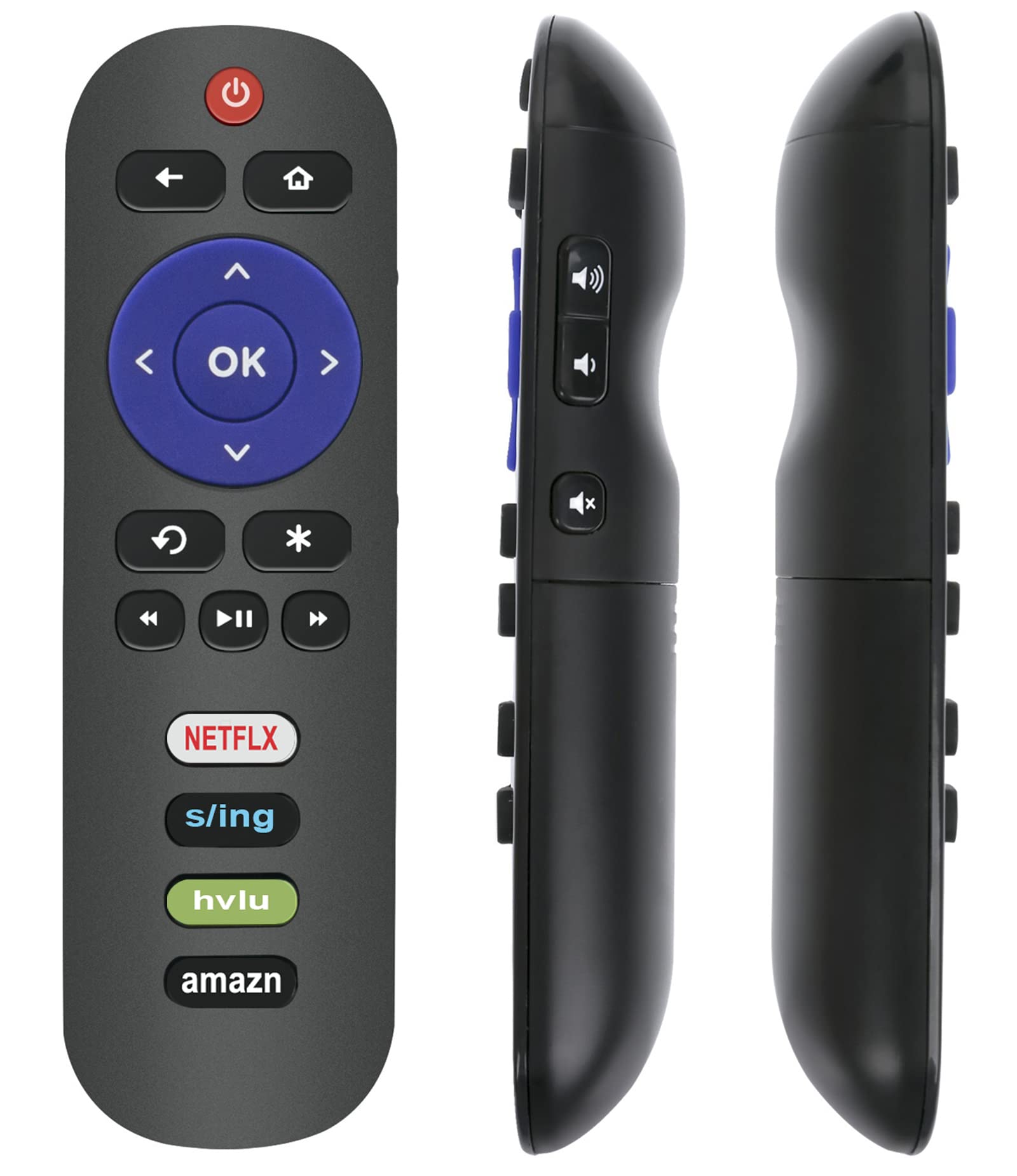 VINABTY Remote Control Replacement fit for TCL Roku Smart 4K TV 40S325 43S325 49S325 32S327 43S405 49S405 55S405 65S405 55US5800 48FS3750 50FS3800 55FS3750 43FP110 49FP110 2017 2018 2019 Model 50S425
