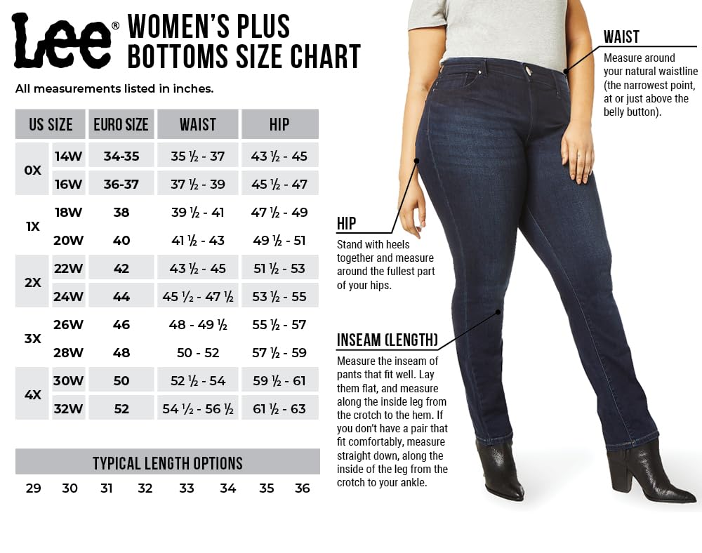 Lee Women's Plus Size Flex Motion Regular Fit 5 Pocket Capri Jean, Bewitched, 14 W