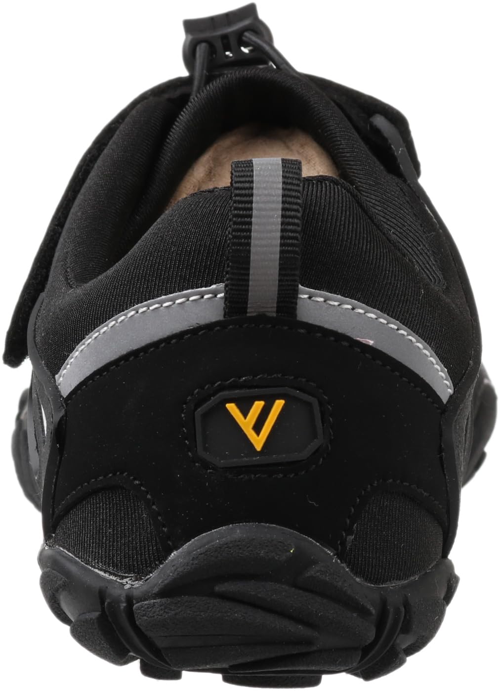 WHITIN Men's Trail Running Shoes Minimalist Barefoot Size 10 Wide Width Toe Box Gym Workout Fitness Low Zero Drop Light Weight FiveFingers Black 43