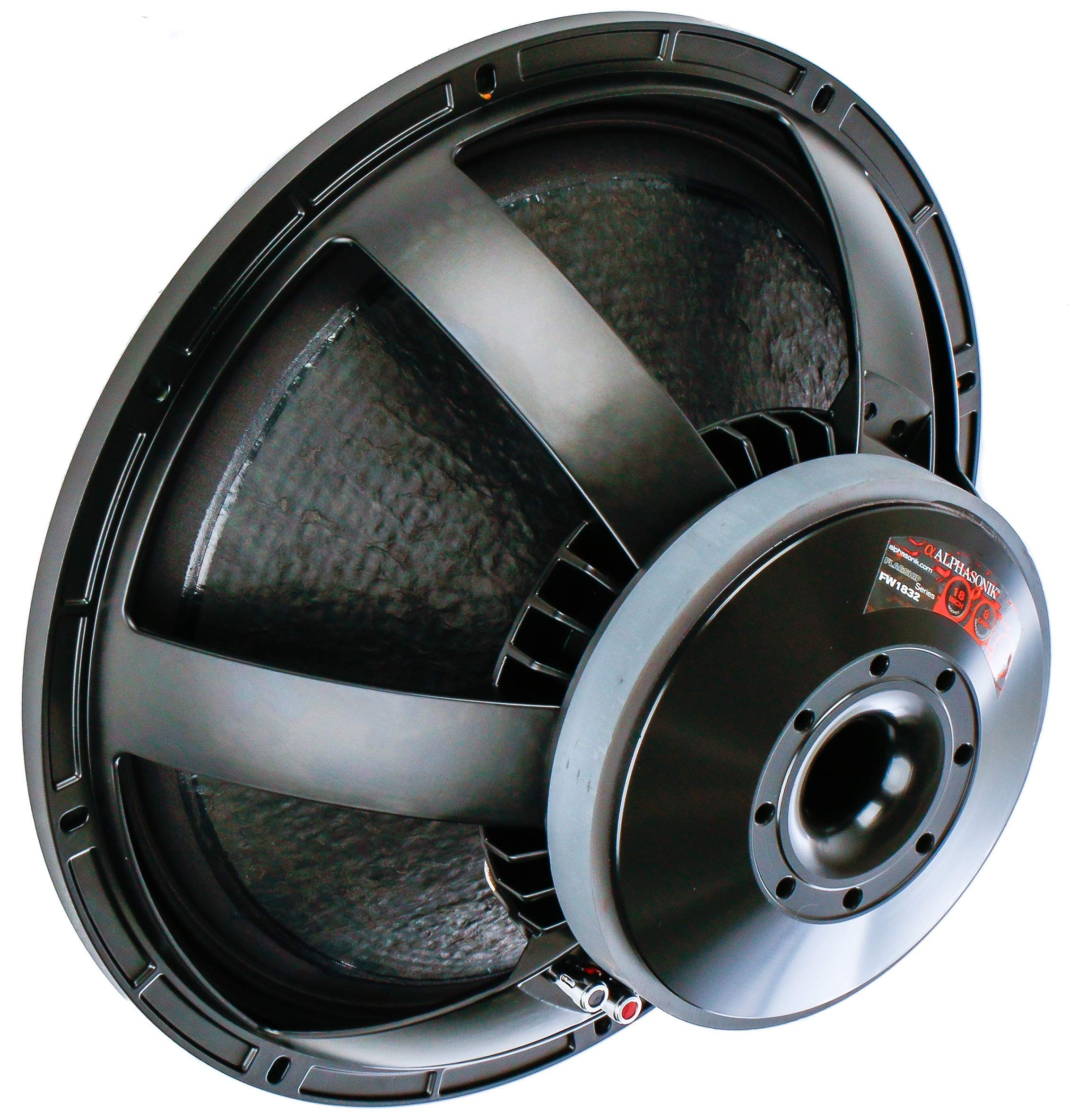 Alphasonik 18" Flagship Series 3000 Watts Raw Sub Woofer Speaker Cast Aluminum Basket Driver for Pro Audio PA DJ Cabinets Replacement Subwoofer with High Power Extremely Clear and Loud - FW1832