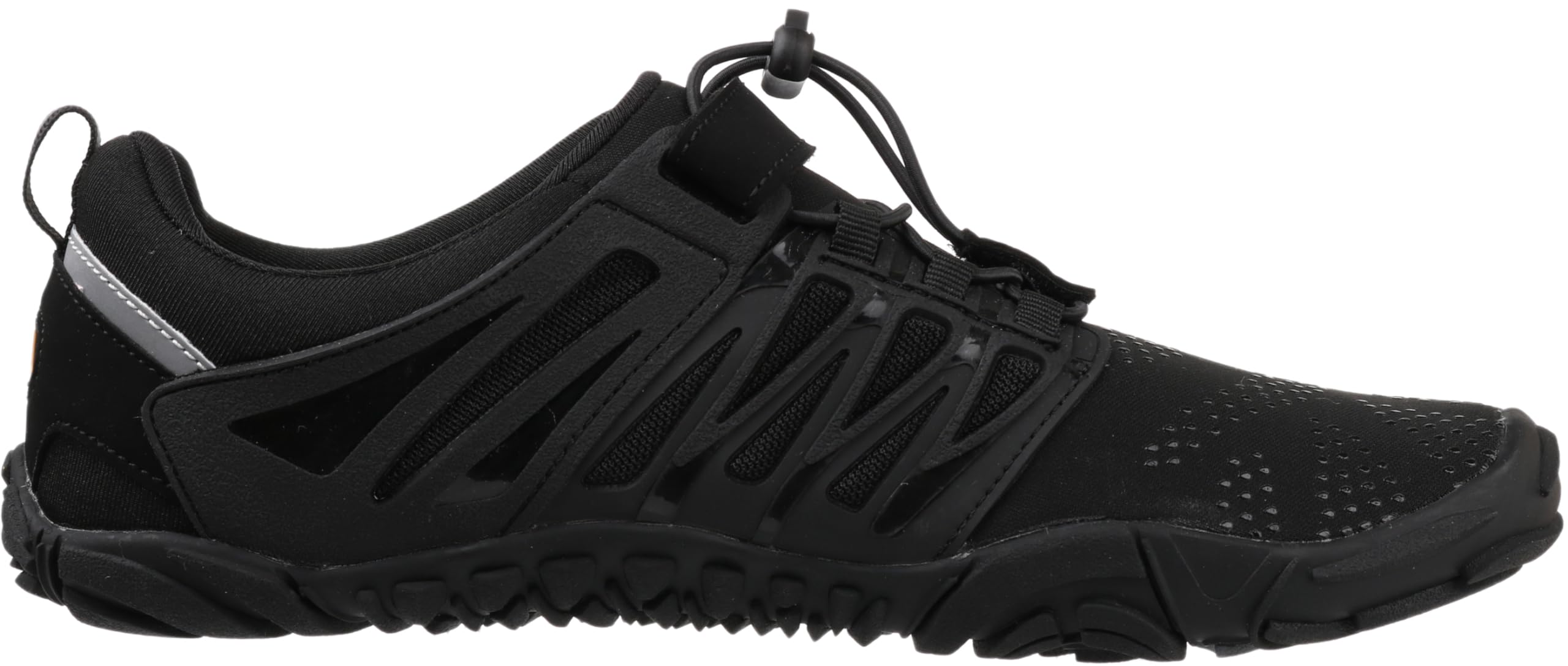 WHITIN Men's Trail Running Shoes Minimalist Barefoot Size 10 Wide Width Toe Box Gym Workout Fitness Low Zero Drop Light Weight FiveFingers Black 43