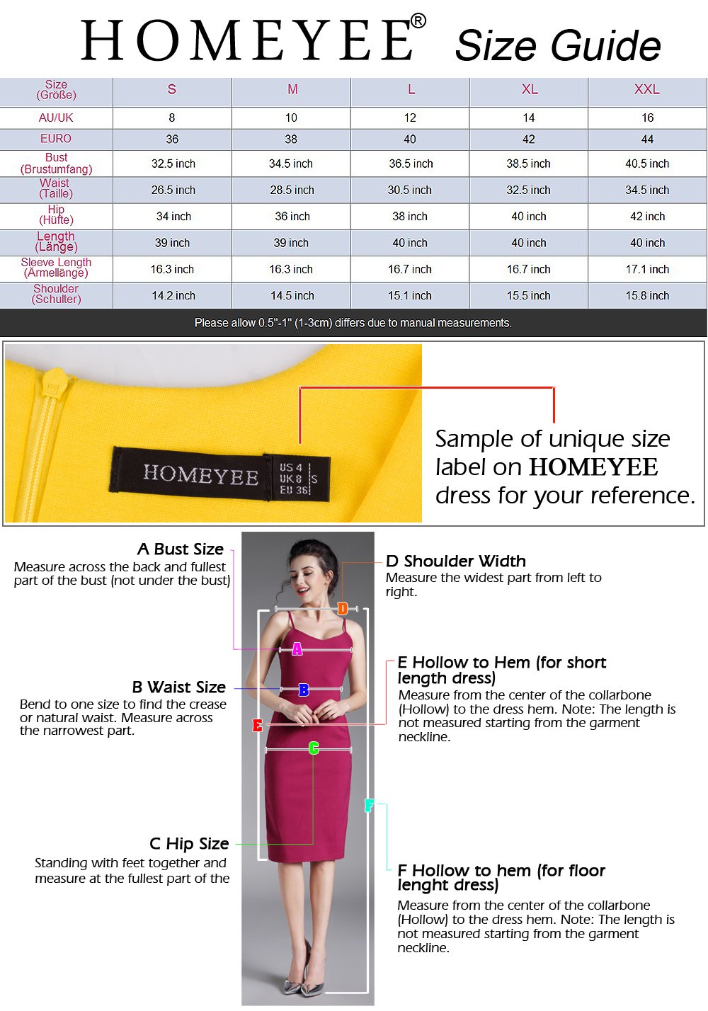 HOMEYEE Women's Elegant Chic Bodycon Formal Dress B288(L, Gray Pattern+Black)
