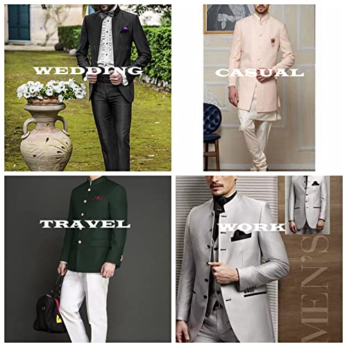WEEN CHARM Mens Casual Black Slim Fit Suit Jacket Blazer 3 Button Suit Sport Jackets