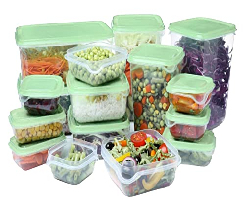 THE ROH Food Storage Containers with Lids Airtight for Kitchen Organization and Storage (34Pcs) Freezer & Microwave Safe, BPA Free Leak-proof for Lunch Box Containers-Snacks, Sandwich & Bento box