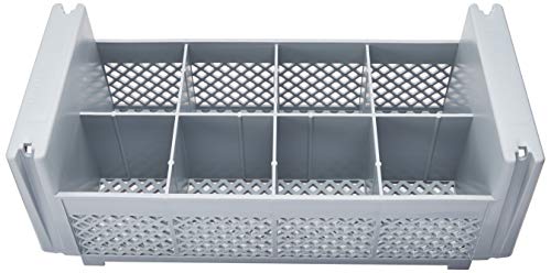 Cambro 8FBNH434151 8-Compartment Flatware Rack, Gray, 1/2 Size