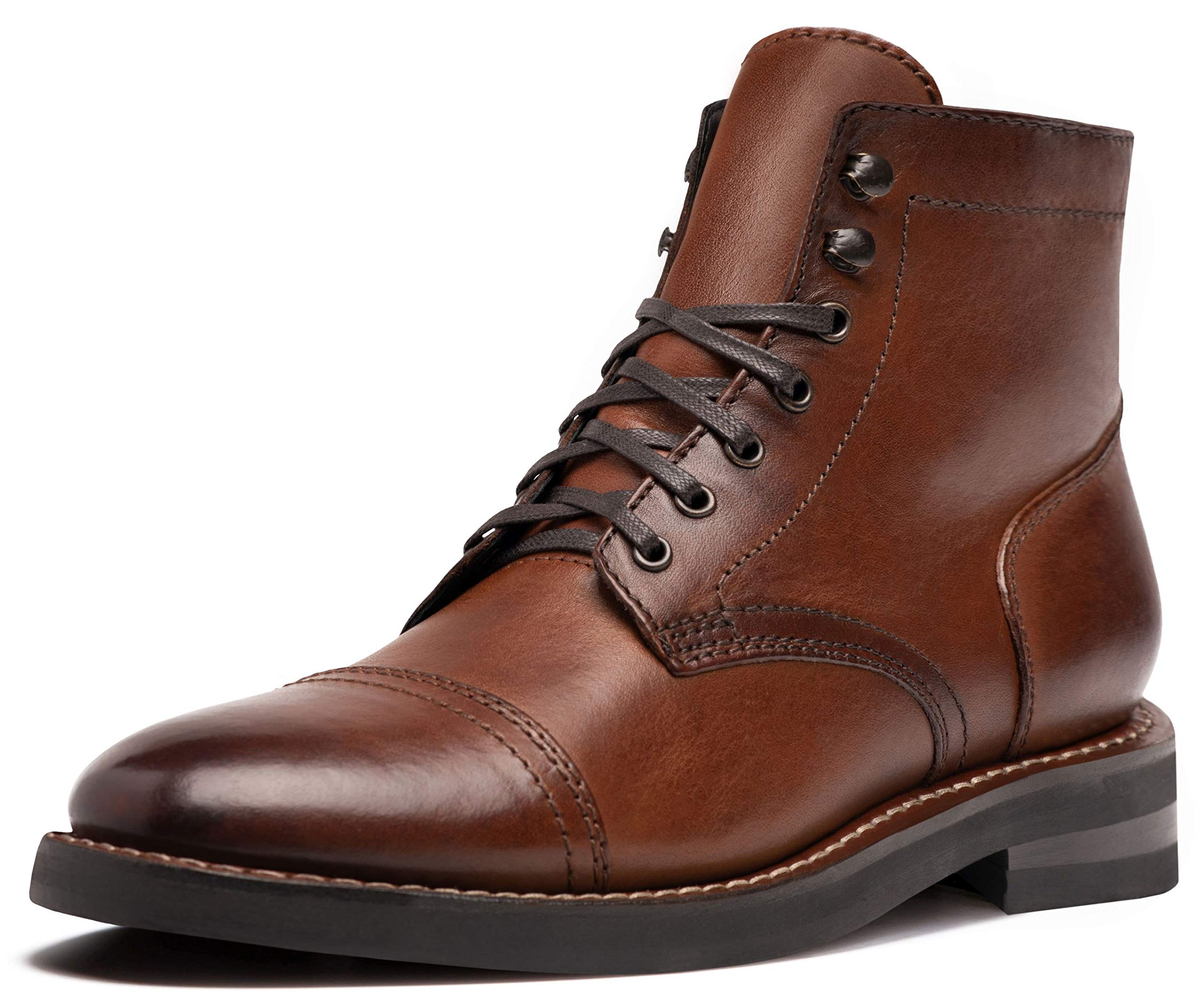 Men's Captain Lace-Up Boot, Brandy, 12