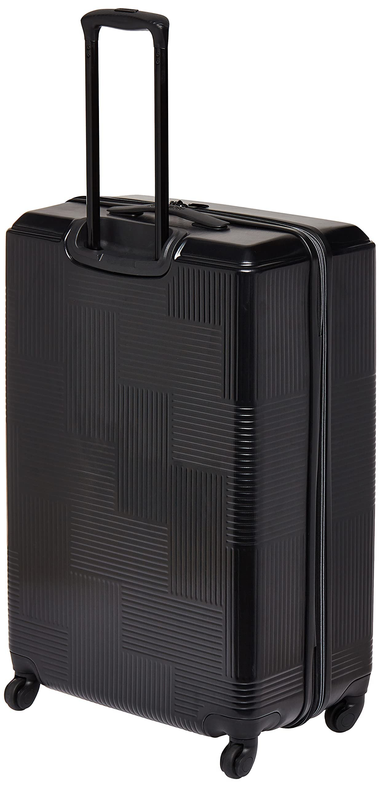 American Tourister Stratum XLT Expandable Hardside Luggage with Spinner Wheels, Jet Black, Checked-Large 28-Inch