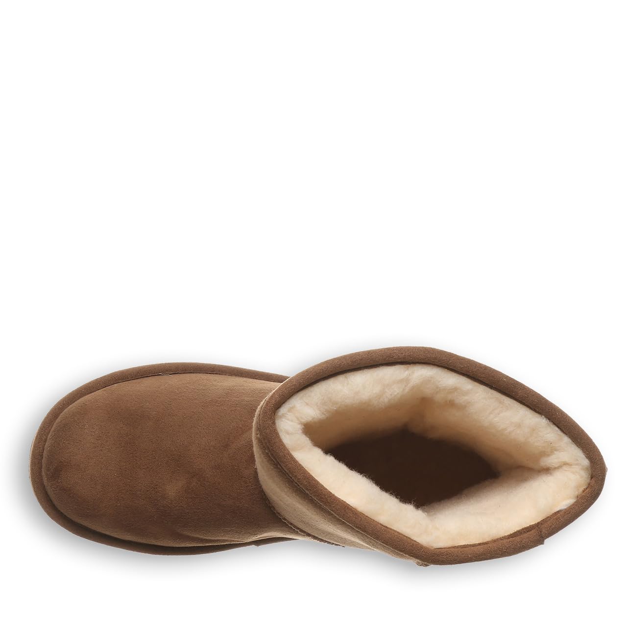 BEARPAW Women's Elle Short Vegan Hickory Size 10 | Women's Boot Classic Suede | Women's Slip On Boot | Comfortable Winter Boot