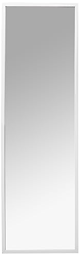 Everly Hart Collection Gallery Solutions 58β L x 17.5βW Framed Free Standing Full Length Mirror with Easel, White