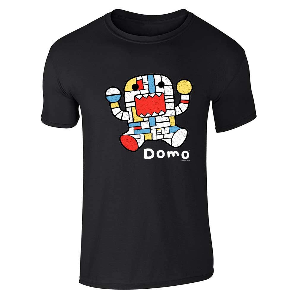 Pop Threads Domo Domondrian Art Funny Cute Graphic Tee T-Shirt for Men Black S