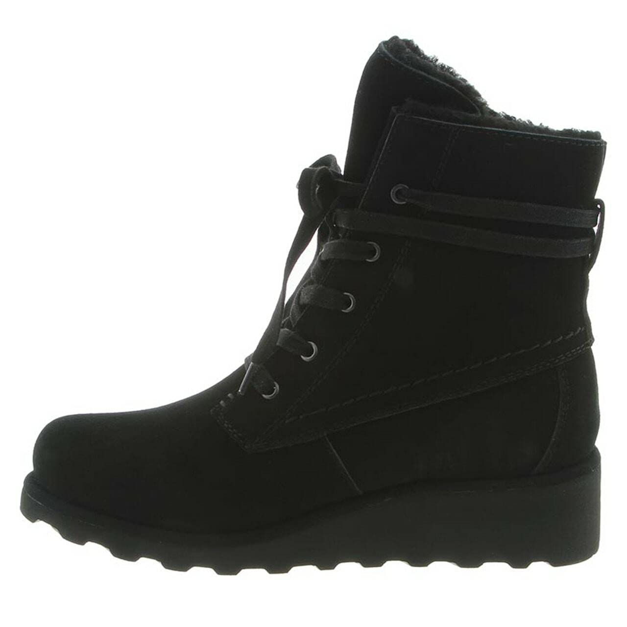 BEARPAW Women's Krista Wide Black Size 10 | Women's Boot Classic Suede | Women's Slip On Boot | Comfortable Winter Boot