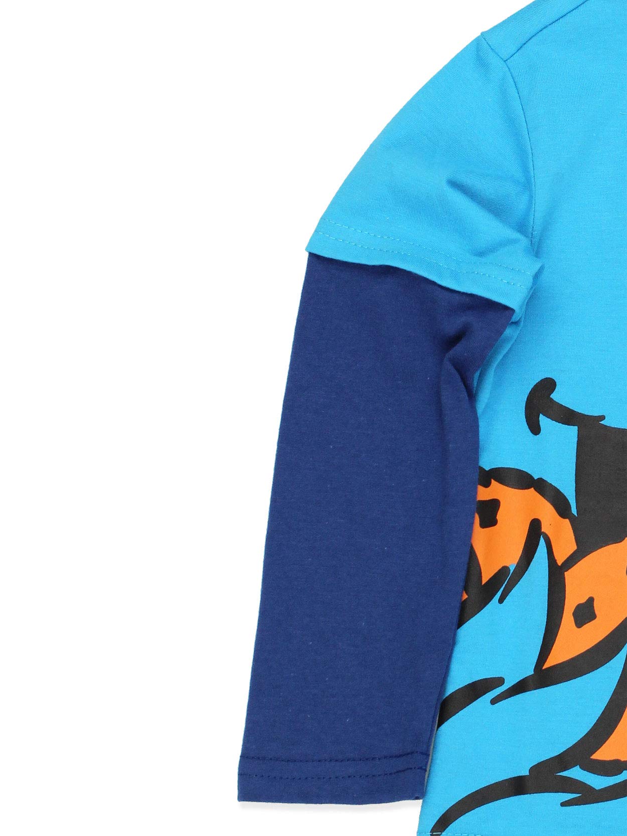 Sesame Street Elmo and Cookie Monster Boys Shirt for Infant and Toddlers Light Blue