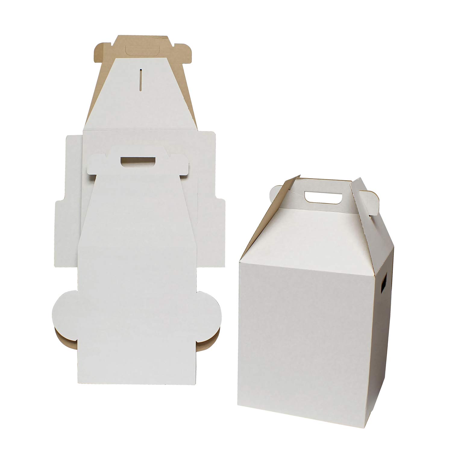 SpecialT Disposable Cake Carrier Tall Cake Caddy 2 or 3 Layer Cake Carrier - 14 Inch Tall 12x12 Cake Box 10-Pack