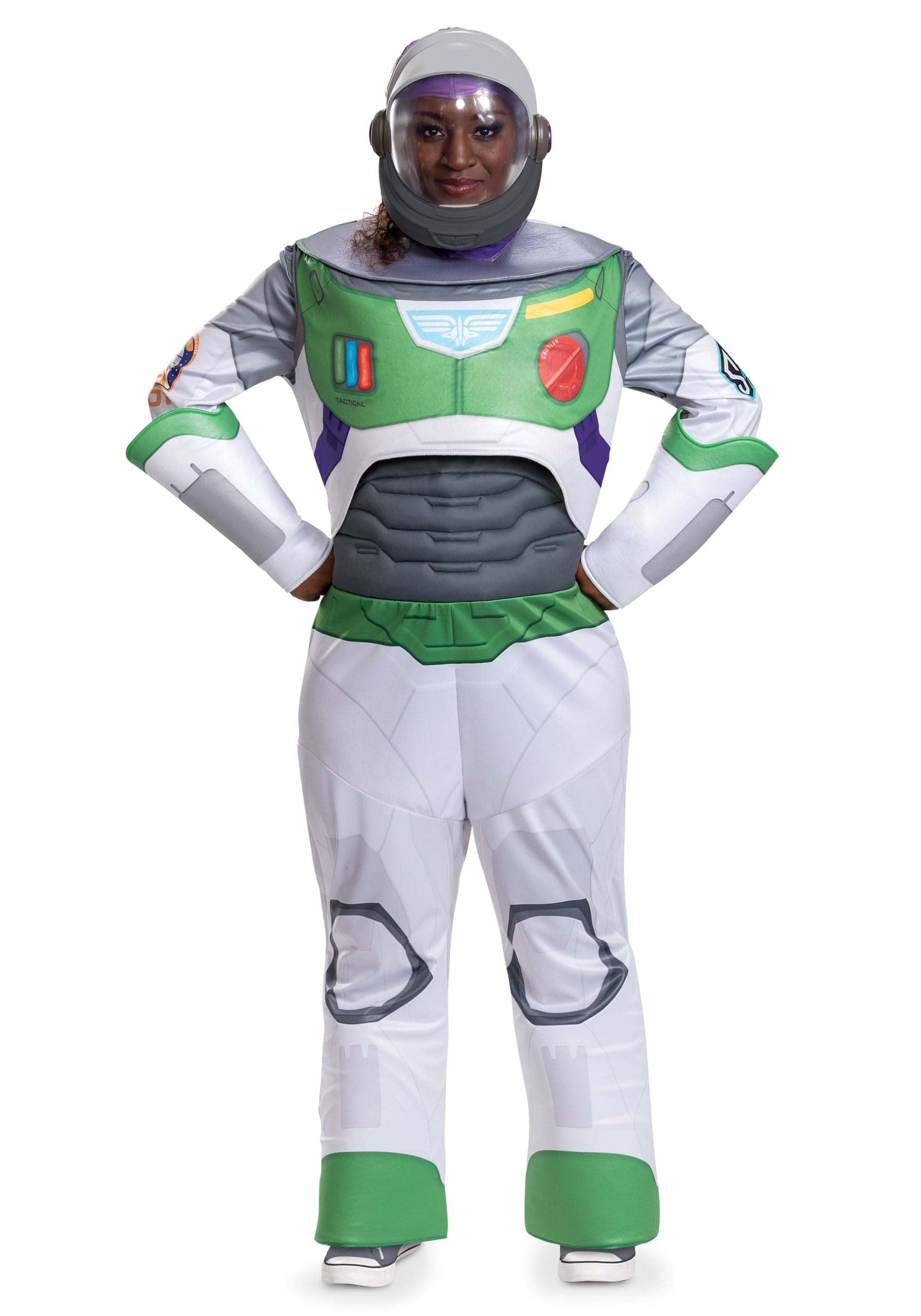 Disguise mens Disney Pixar Lightyear Buzz Space Ranger Costume, Official Disney Lightyear Outfit Adult Sized Costumes, As Shown, Men s Size Large 42-46 US