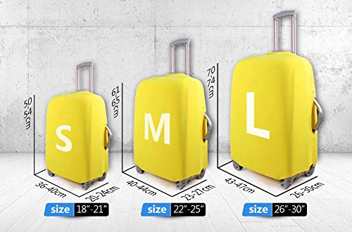 Bigcardesigns Fashion Butterfly Spandex Elastic Luggage Cover Travel Suitcase Protector M size for 22-25 inch luggage