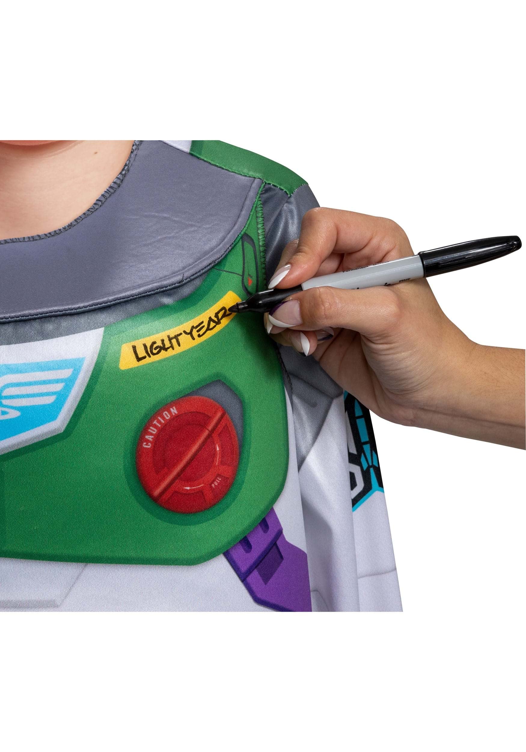 Disguise mens Disney Pixar Lightyear Buzz Space Ranger Costume, Official Disney Lightyear Outfit Adult Sized Costumes, As Shown, Men s Size Large 42-46 US