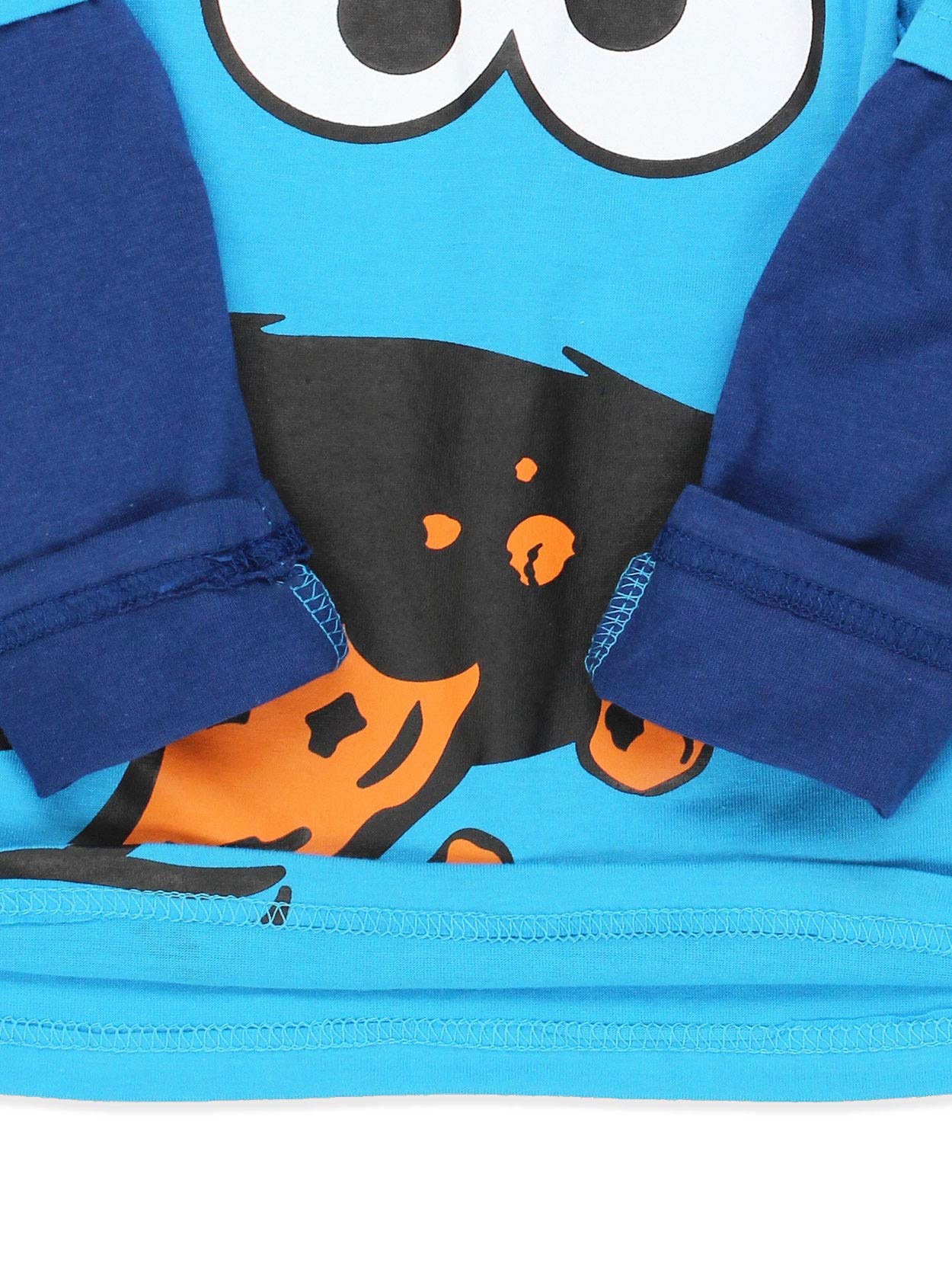 Sesame Street Elmo and Cookie Monster Boys Shirt for Infant and Toddlers Light Blue