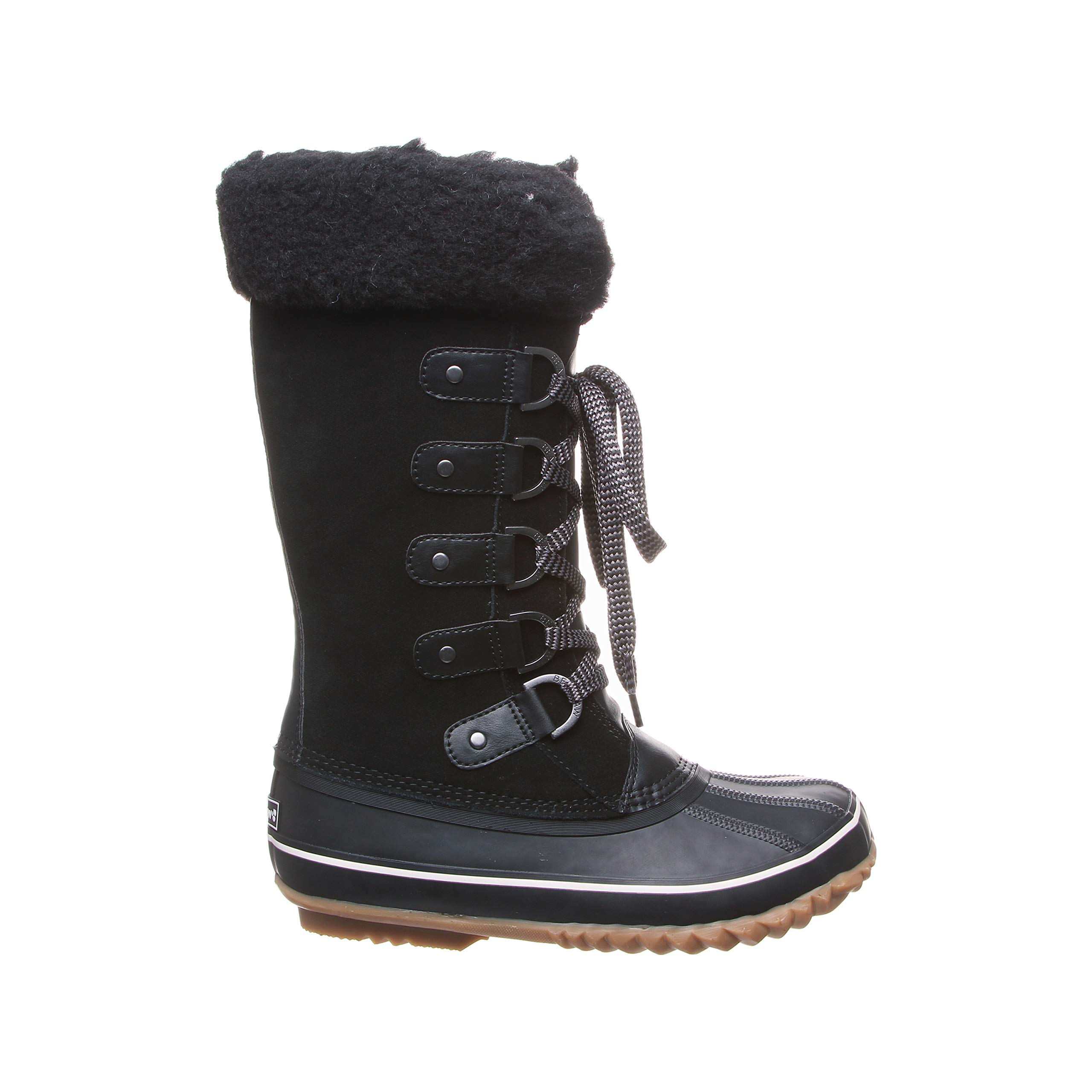 Bearpaw Snow Boots, Black Black Ii 011, 10 US Unisex Little Kid