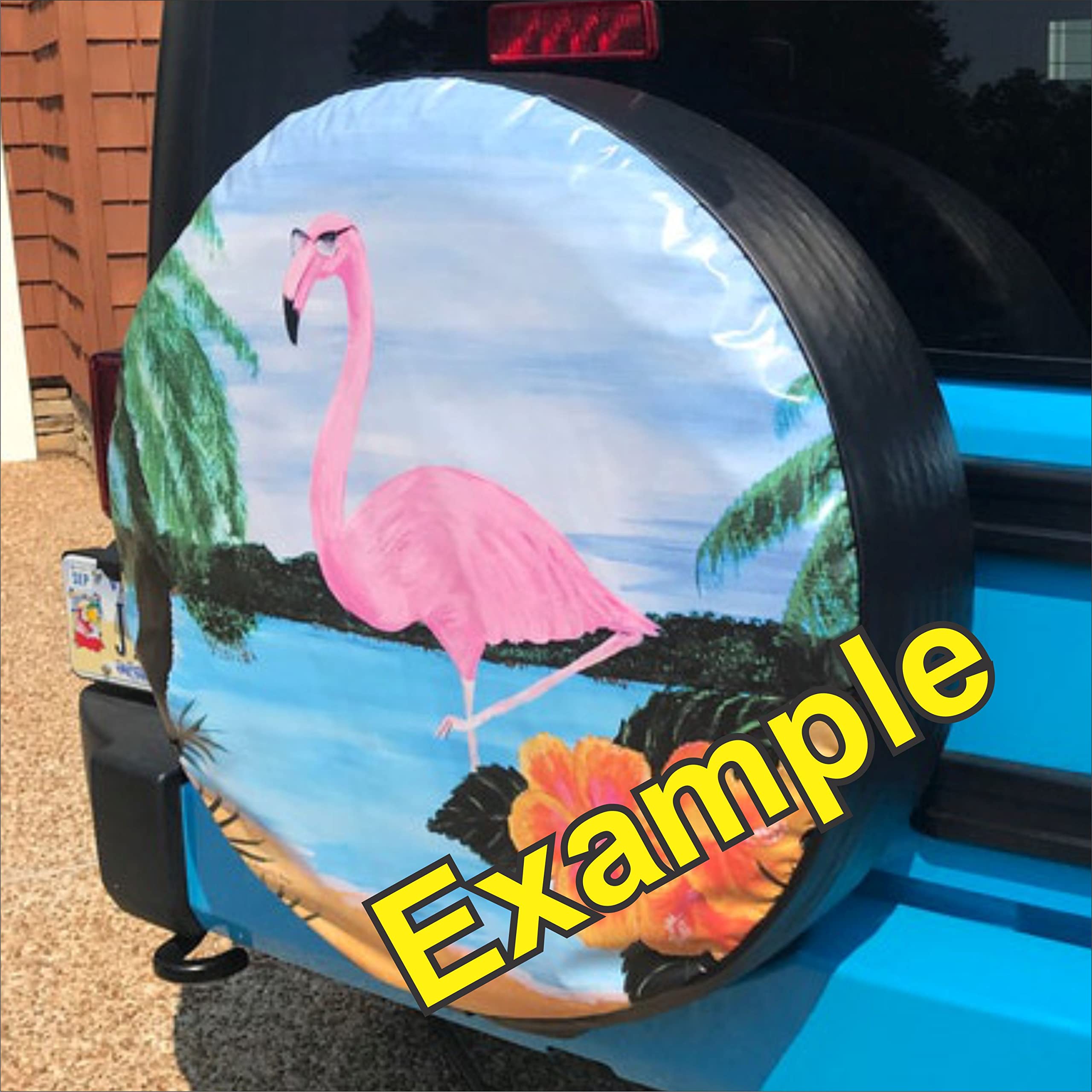 Tire Cover Central Paws Love Green Tie Dye Spare tire Cover (Custom Made to Your tire Size-See menu)