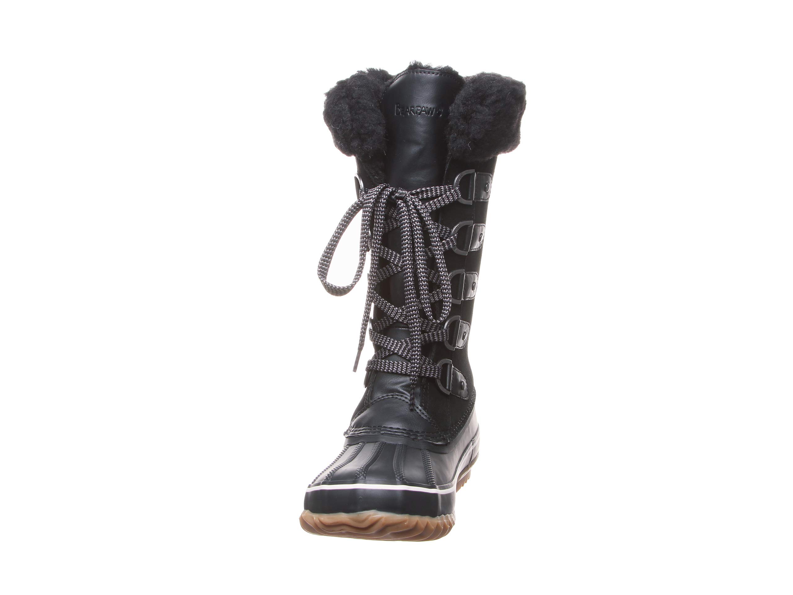 Bearpaw Snow Boots, Black Black Ii 011, 10 US Unisex Little Kid
