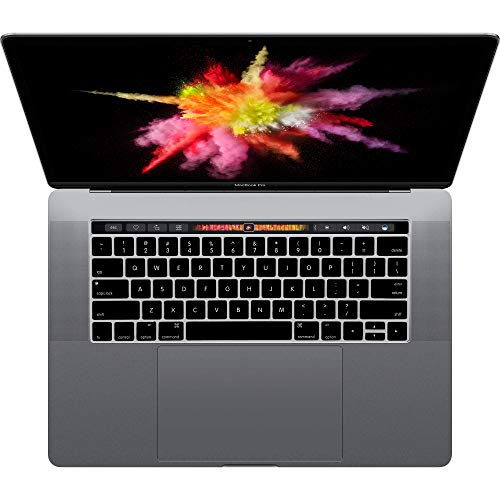 GMYLE MacBook Pro 15 Case 2018 2017 2016 Release A1990/A1707 Touch Bar Models, Plastic Hard Shell & Keyboard Cover & 15 inch Protective Carrying Sleeve Bag - Pink Plum Blossom Floral Garden