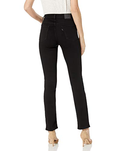 Levi's Women's 724 High Rise Straight Jeans, Soft Black, 27 Regular