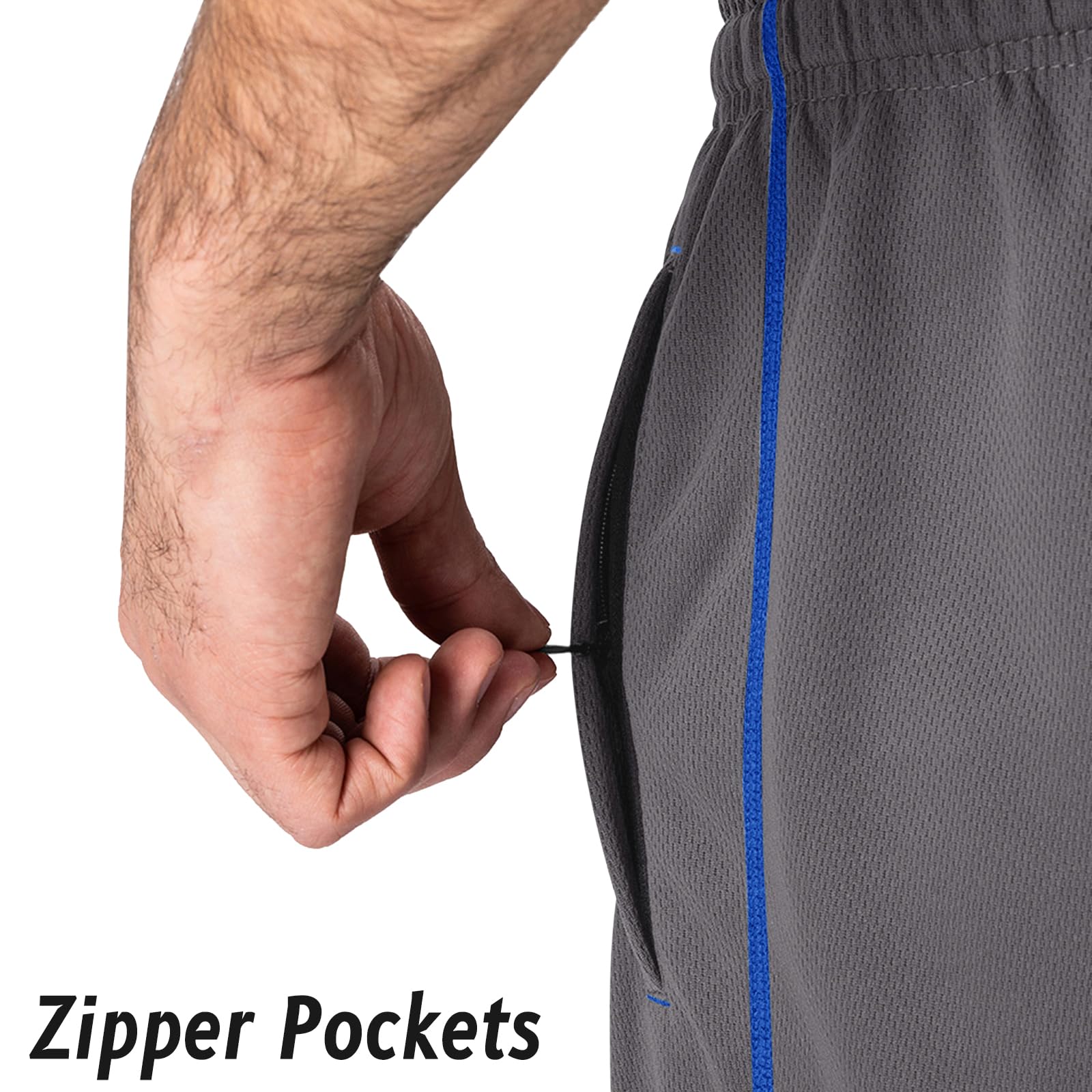 MAGNIVIT Men's Loose-Fit Hip Hop Drawstring Pants Causual Elastic Waist Sweatpants Grey