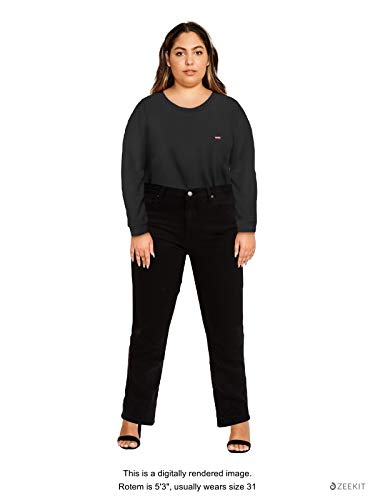 Levi's Women's 724 High Rise Straight Jeans, Soft Black, 27 Regular