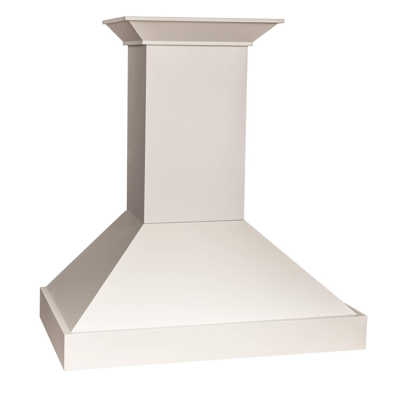ZLINE 36 in. Wooden Wall Mount Range Hood in Cottage White - Includes Motor