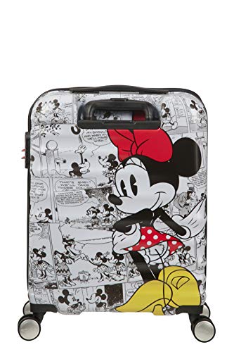 American Tourister Spinner S (55 cm-36 L), White (Minnie Comics White)