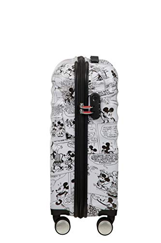 American Tourister Spinner S (55 cm-36 L), White (Minnie Comics White)
