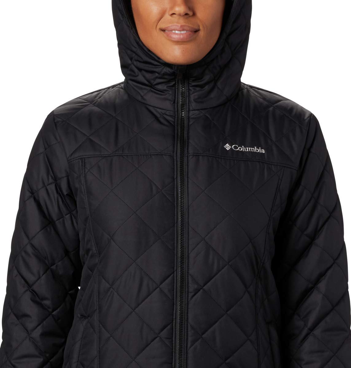 Columbia Women's Copper Crest Hooded Jacket, Black, 3X Plus