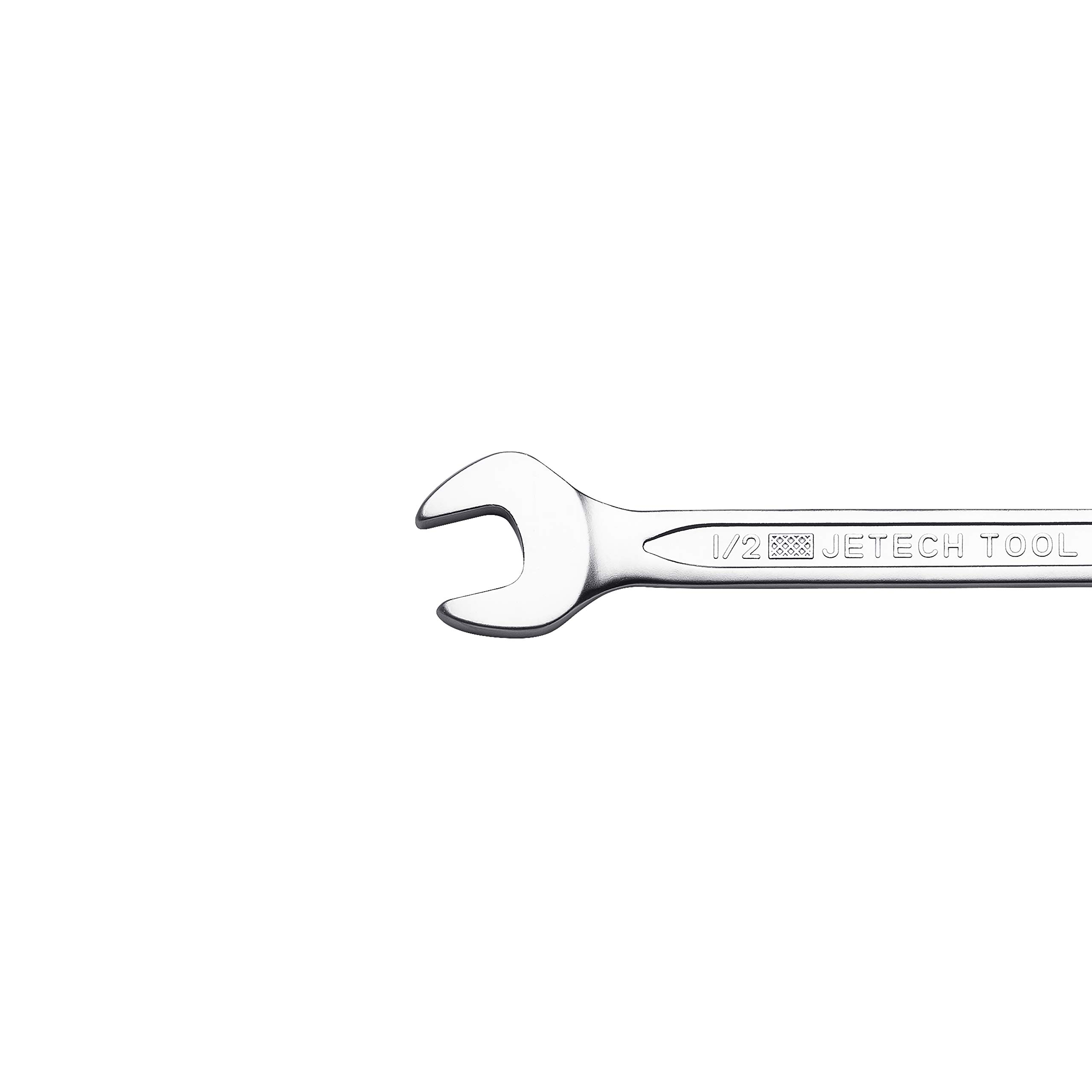 Jetech 1/2 Inch Combination Wrench, Industrial Grade Cr-V Steel Spanners with Precise 12 Point Opening, Off-Corners Design