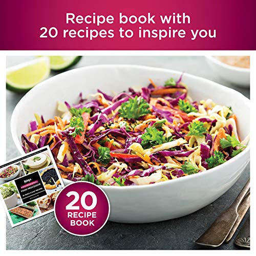 Ninja BN601 Professional Plus Food Processor, 1000 Peak Watts, 4 Functions for Chopping, Slicing, Purees & Dough with 9-Cup Processor Bowl, 3 Blades, Food Chute & Pusher, Silver