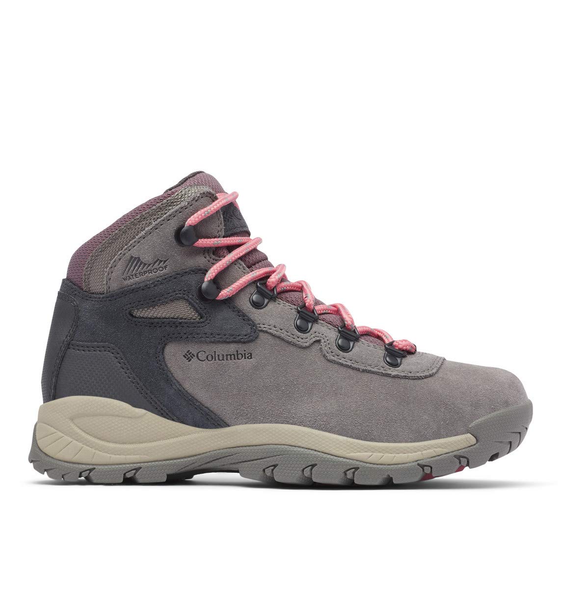 Columbia Women's Newton Ridge Plus Waterproof Amped, Stratus/Canyon Rose, 5