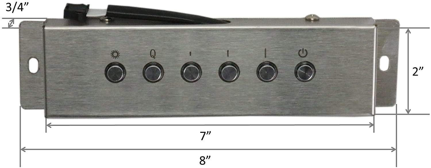 Awoco Split Super Quiet Range Hood Inline Blower Unit And Control, 4 Speeds 800CFM 6" Round Vent (6" Blower + Control)