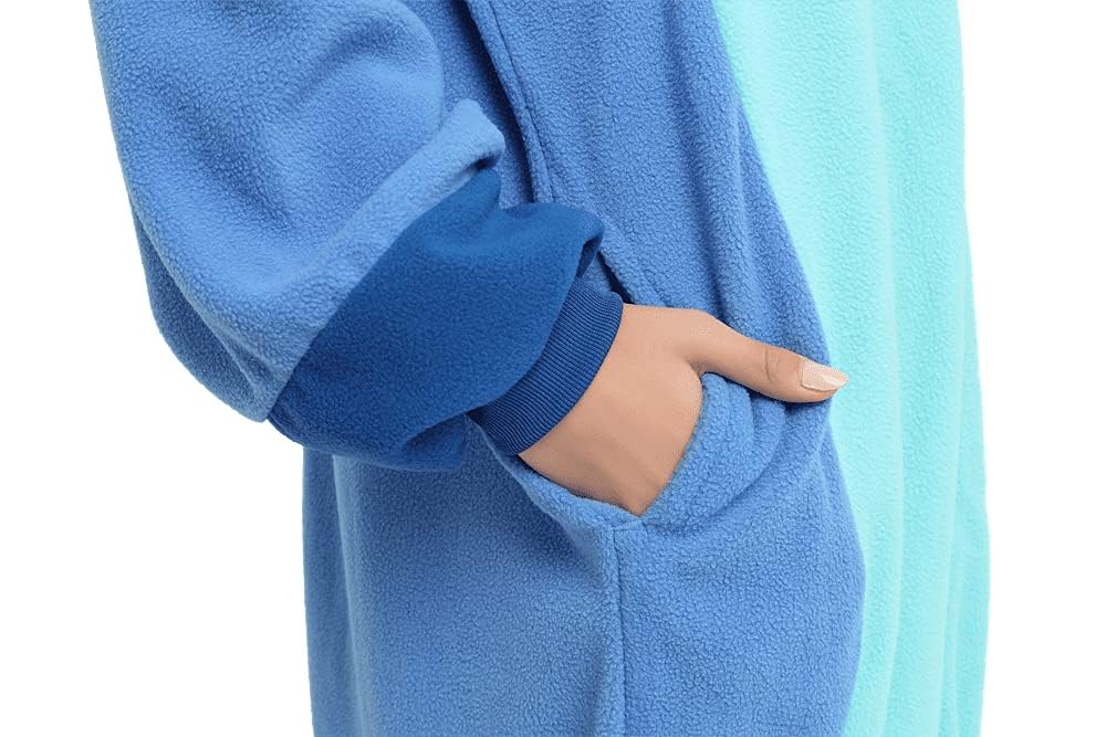 Es Unico Lilo Stitch Onesie Costume For Adult Men and Women (S) Blue