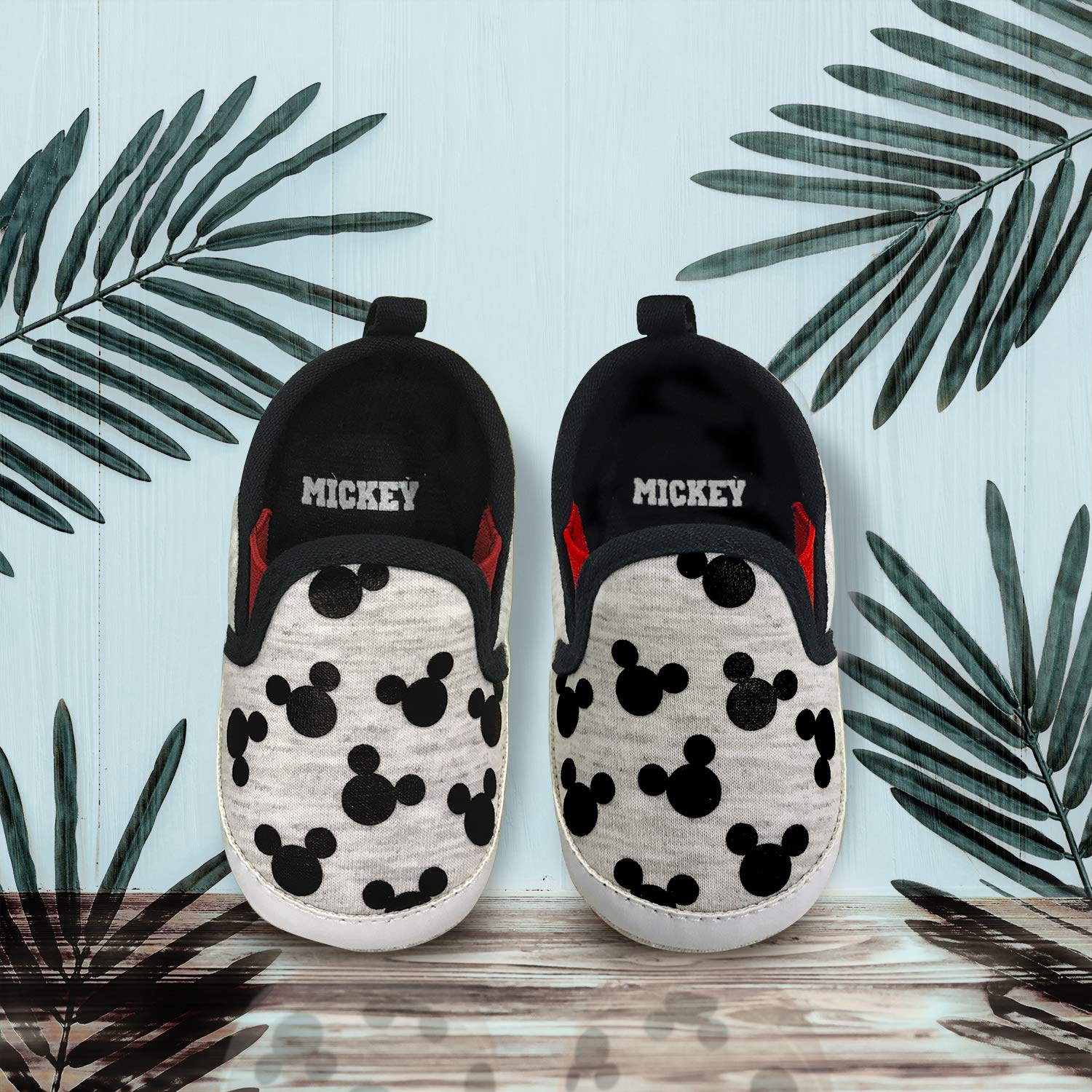 Disney Mickey Mouse Red and Black Infant Shoes - Size 9-12 Months