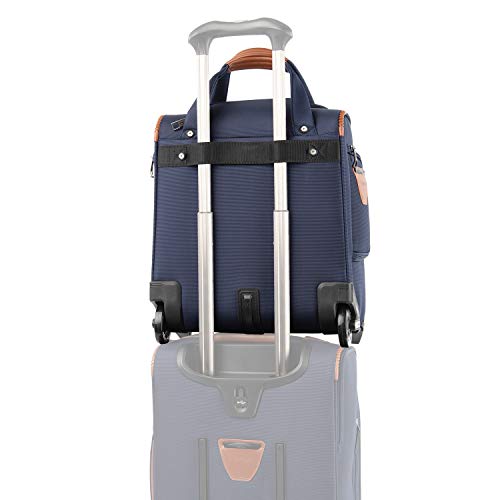 Travelpro Crew Versapack Softside Rolling Underseat Carry-on Bag, Men and Women, Patriot Blue, 16-Inch