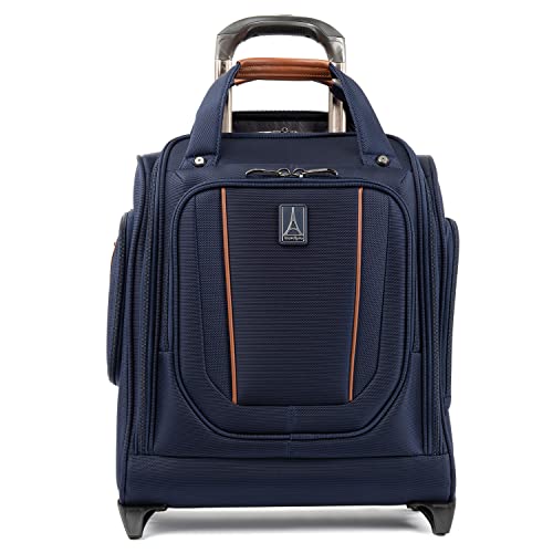 Travelpro Crew Versapack Softside Rolling Underseat Carry-on Bag, Men and Women, Patriot Blue, 16-Inch