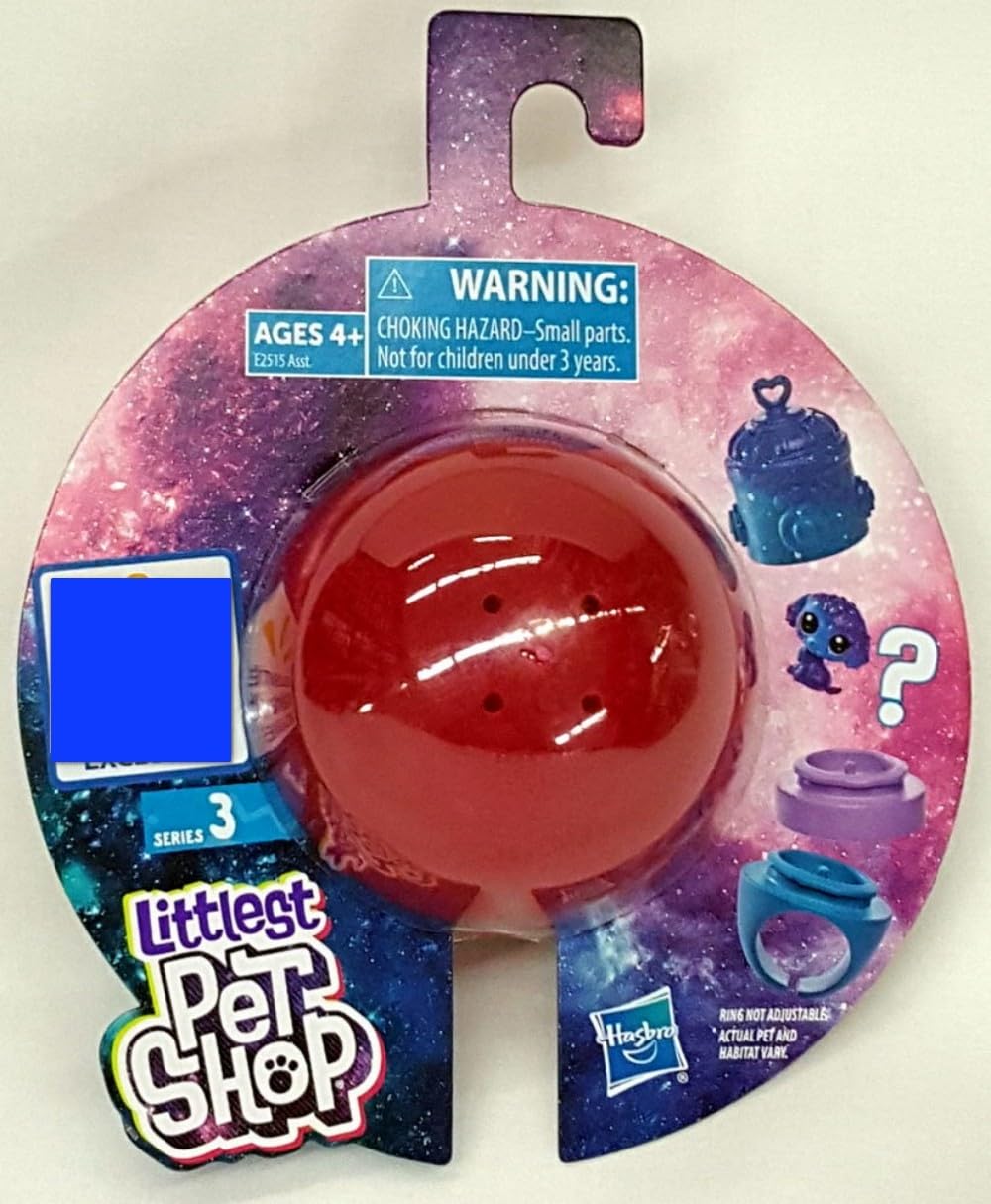 Littlest Pet Shop Series 3 Blind Mystery Ring Pets Styles May Vary