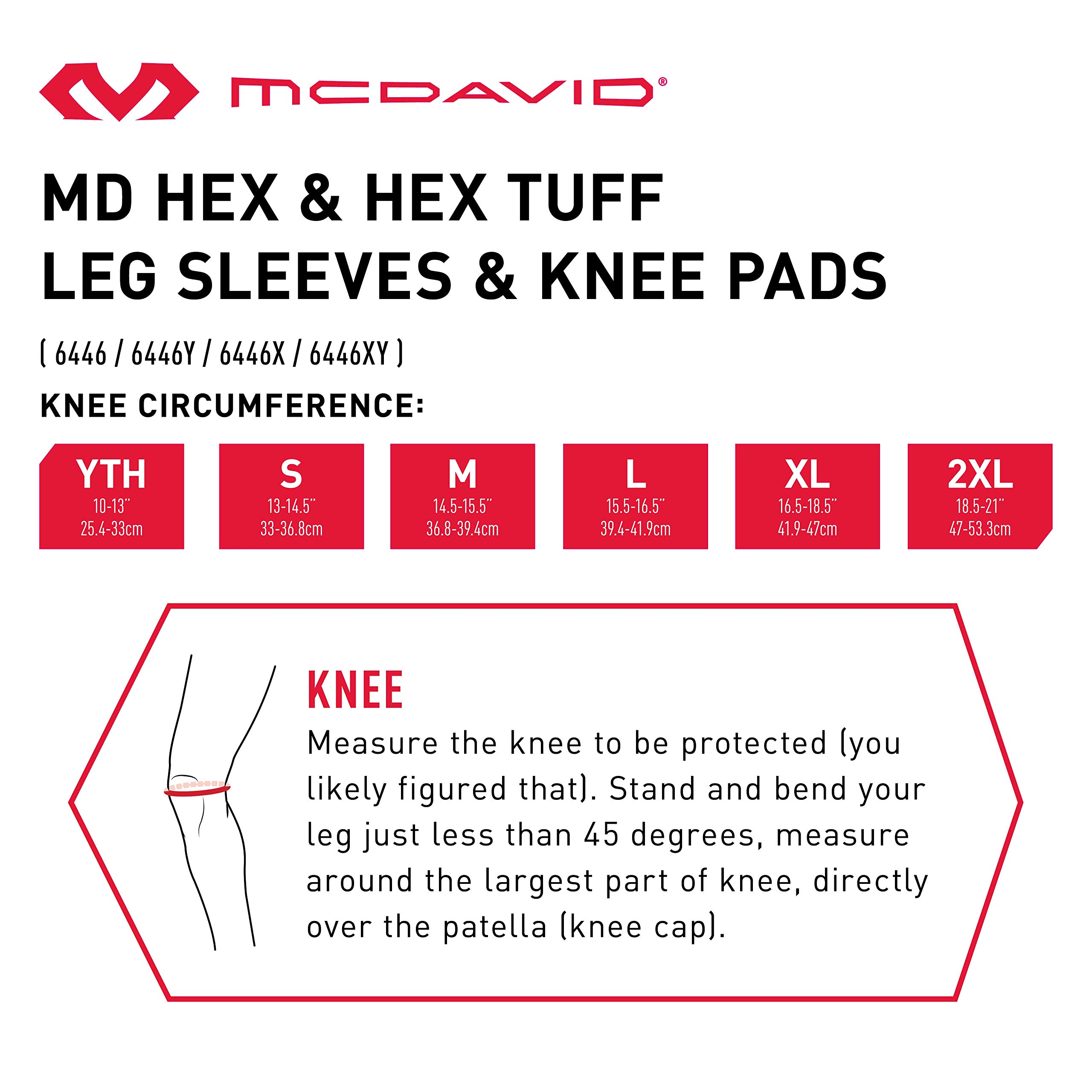 McDavid Elite Knee Compression Sleeves: Padded Compression Leg Sleeves – Elastic Knit – for Basketball, Football, Volleyball, Weightlifting and More – Pair of Sleeves