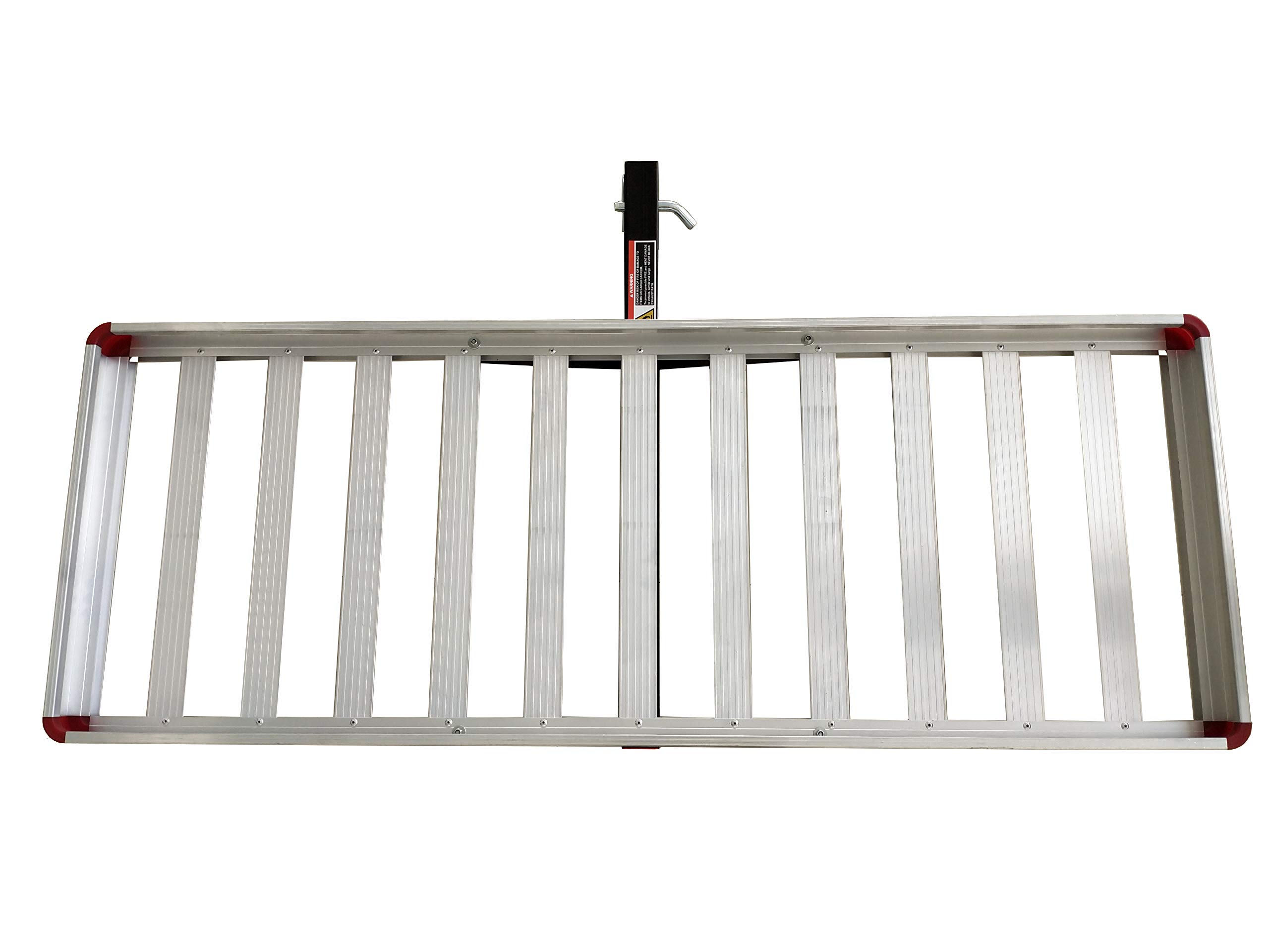 MaxxHaul 60" x 22" Aluminum Cargo Carrier Rack Basket for Luggage for SUV Truck Car Van - 500 lbs. Capacity, Silver
