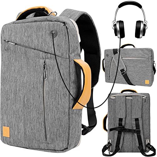 Convertible Laptop Backpack Shoulder Bag 13 14 Inch for Lenovo ThinkPad X1 Carbon, IdeaPad 14, ZenBook 14, HP Envy 14, for Inspiron 14, for Acer Aspire 3